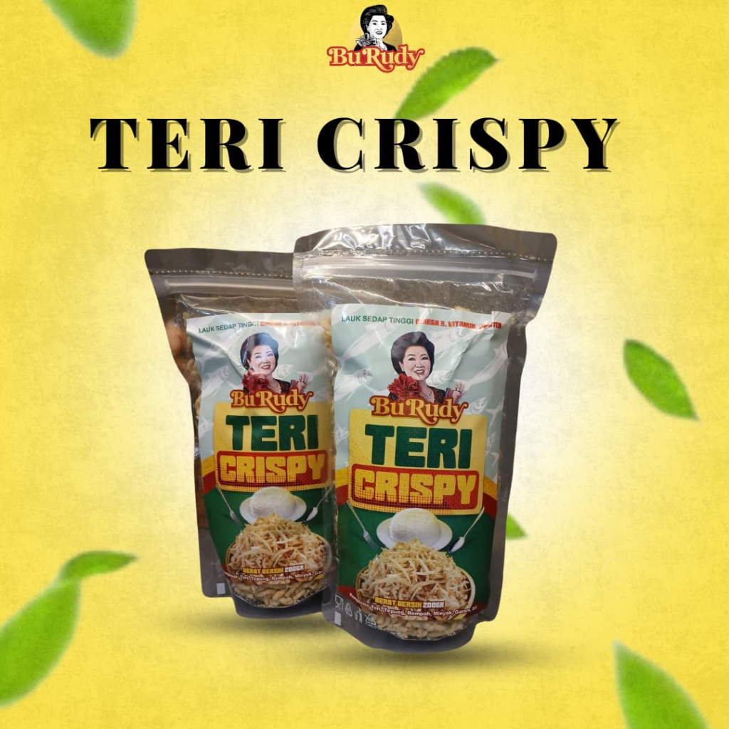 Jual Teri Crispy Bu rudy kemasan plastik 200gr | Shopee Indonesia