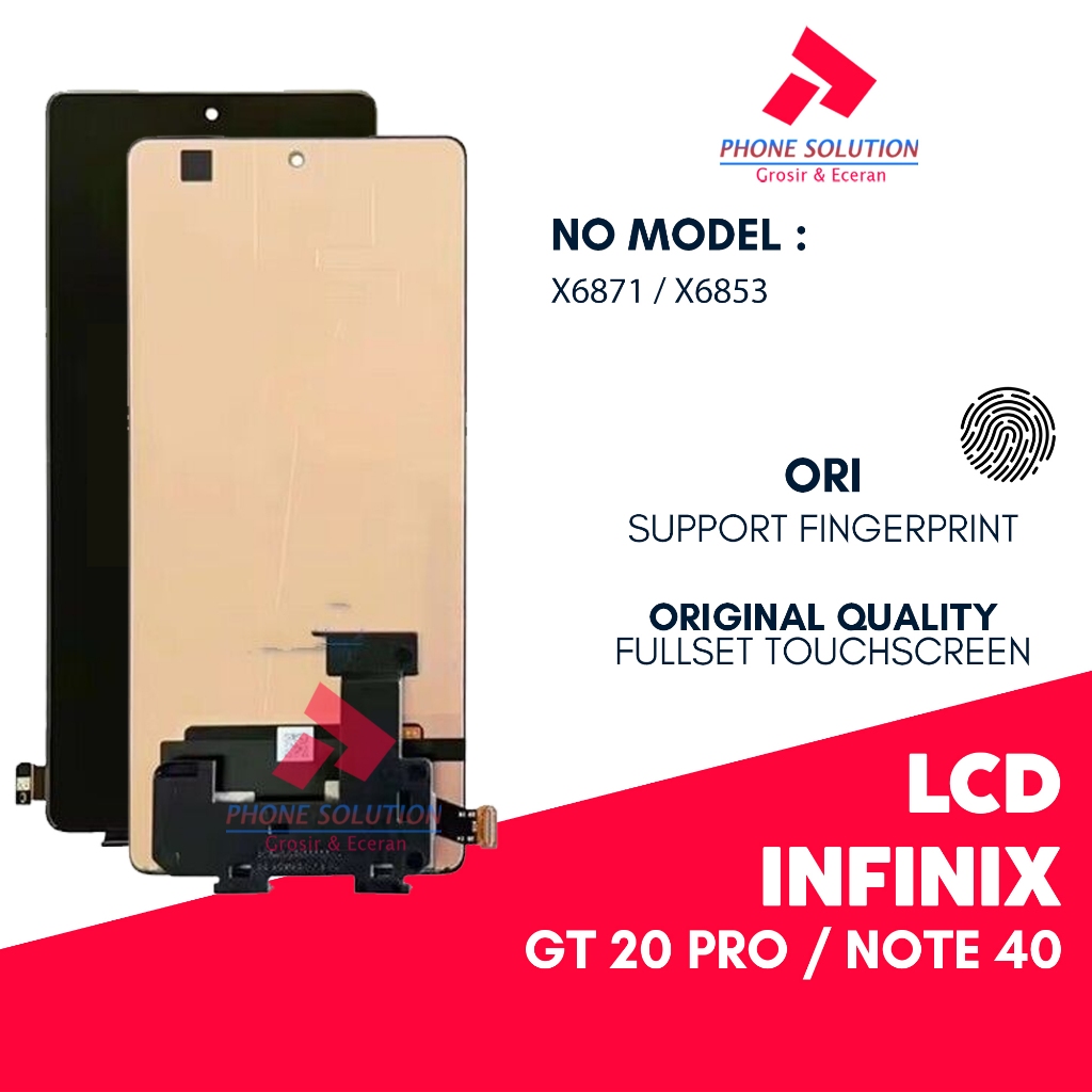 Jual LCD Infinix GT 20 Pro / Infinix Note 40 4G X6853 / X6871 - Finger ...