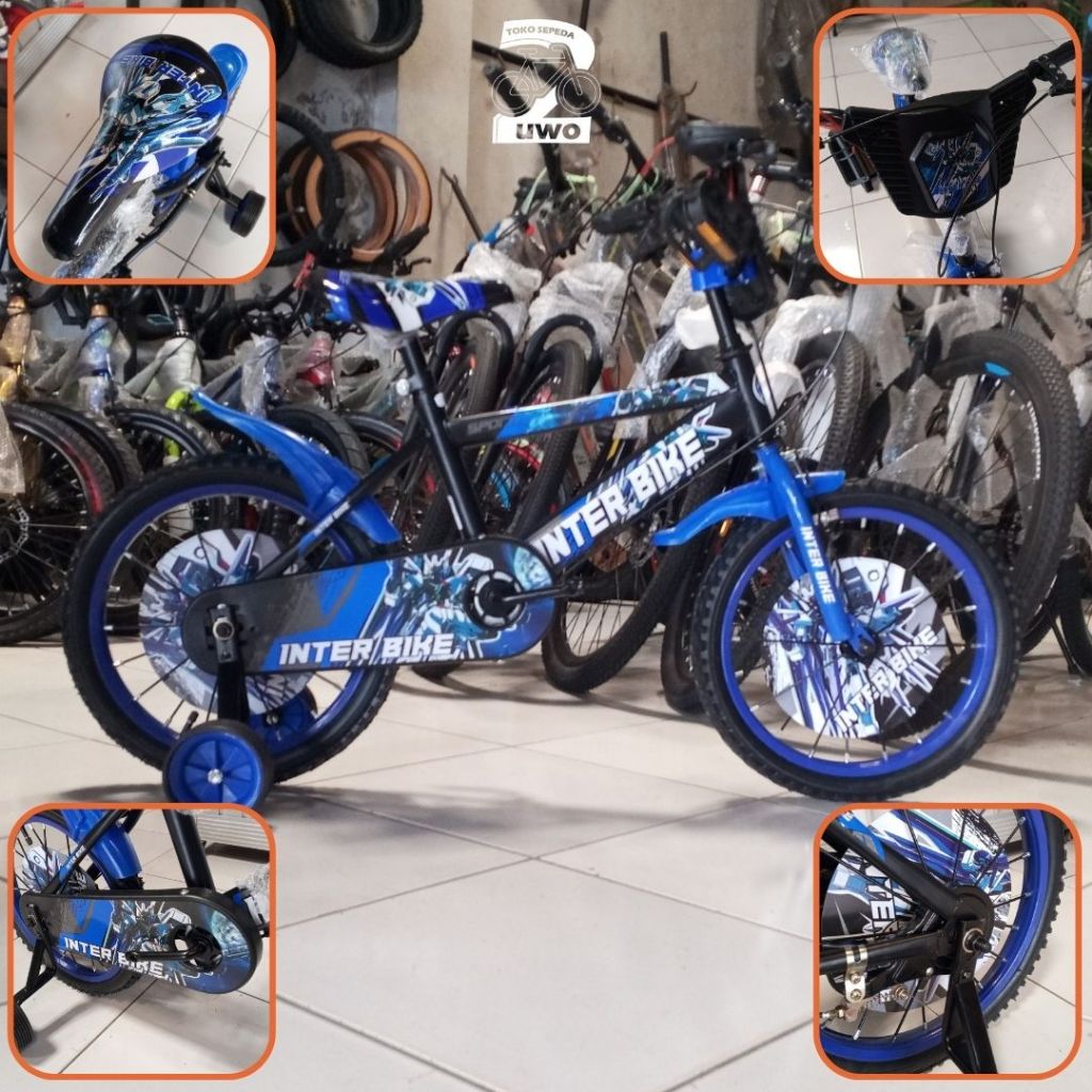 Jual Sepeda Anak Ukuran 12 - 16 Inch BMX INTERBIKE Murah | Shopee Indonesia