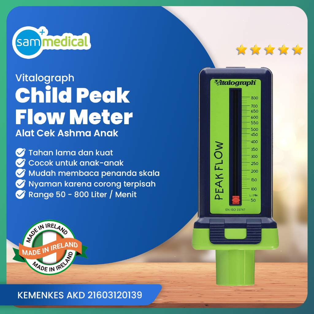 Jual VITALOGRAPH Peak Flow Meter Alat Cek Asma Anak / Cek Ashma ...