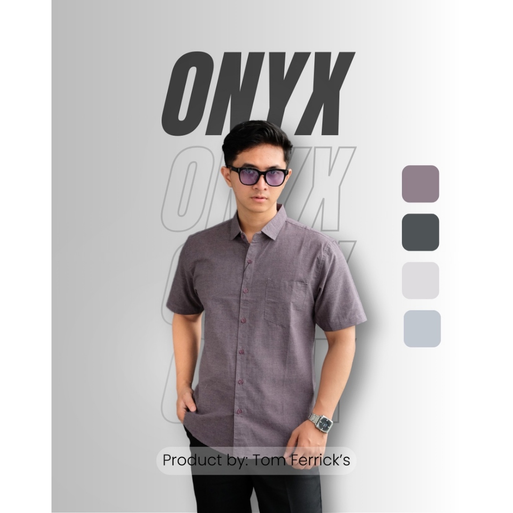 Jual Kemeja Lengan Pendek Pria - Manly Series / Onyx by Tom Ferrick's ...