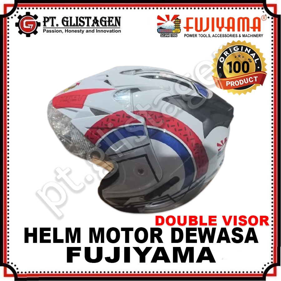 Jual HASTON FUJIYAMA Helm Motor Dewasa Double Visor Helm Motor Double ...