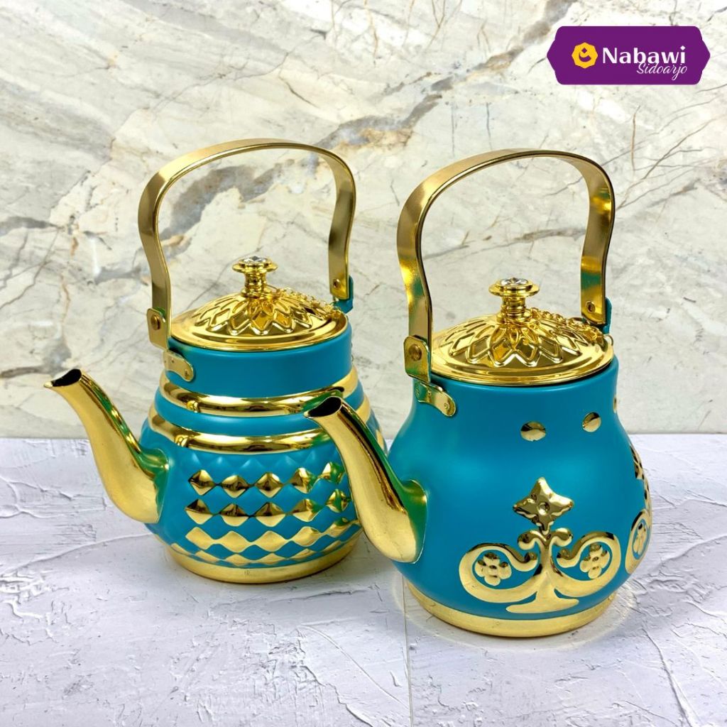 Jual Teko Ukir Warna 1,2 Liter Teko Arab Teko Zam ZamTeko Teh Teko Kopi ...