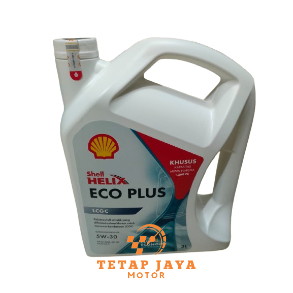 Jual SHELL HELIX OIL ECO PLUS 5W30 OLI PELUMAS 3 LITER | Shopee Indonesia