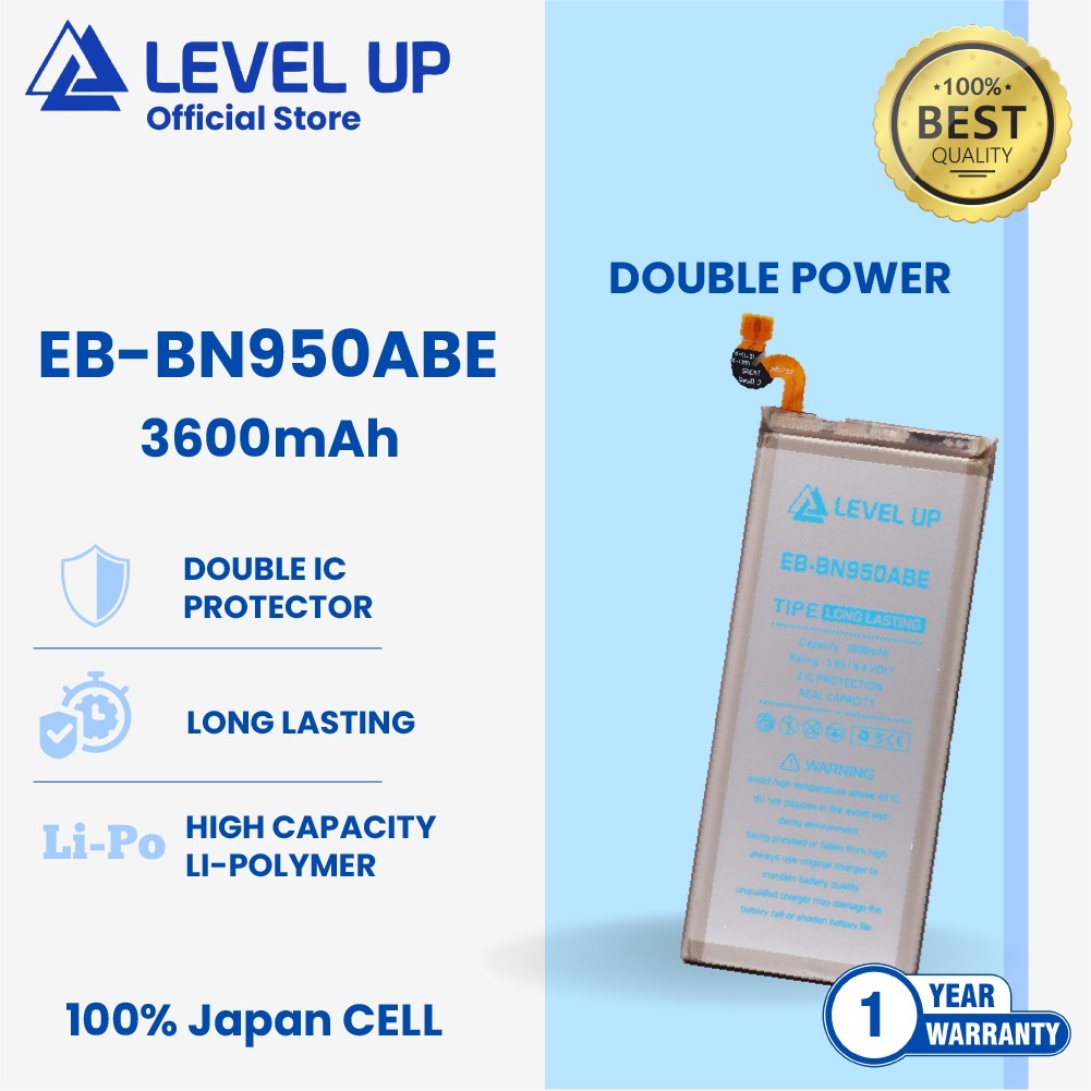 Jual LEVEL UP Baterai Samsung Galaxy Note 8 N950 EB-BN950ABE Double Power | Shopee Indonesia