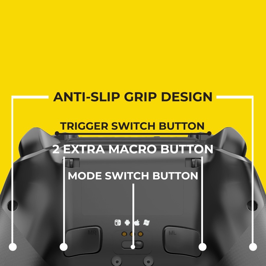 Jual RYUNIX SADES GAMEPAD G90 Hall Effect Tri Mode Gaming Controller ...