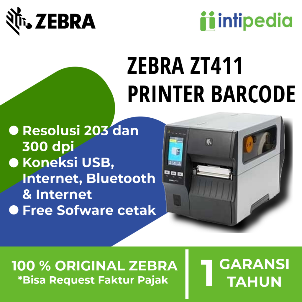 Jual ZEBRA ZT411 PRINTER BARCODE THERMAL INDUSTRIAL ORIGINAL | Shopee ...