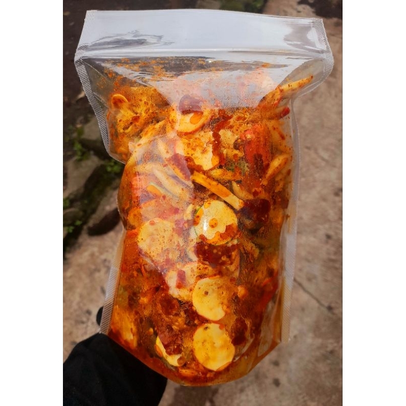 Jual seblak kering/sebring krupuk abreg seblak mix pedas gurih kemasan ...