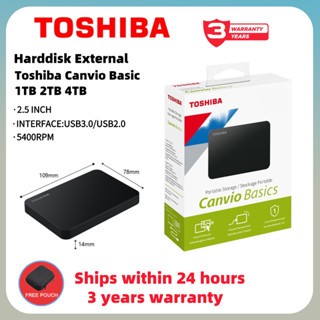 Jual Toshiba Canvio Basic 500GB/1TB/2TB/4TB - HDD/ Hardisk / Harddisk External 2.5" USB 3.0 ...