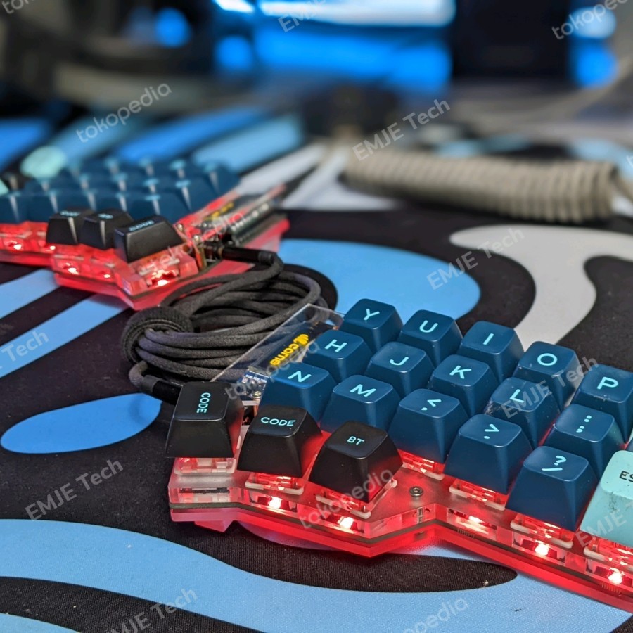 Jual Prebuilt Barebone Split Keyboard CRKBD Corne Cherry V3 RGB VIA ...