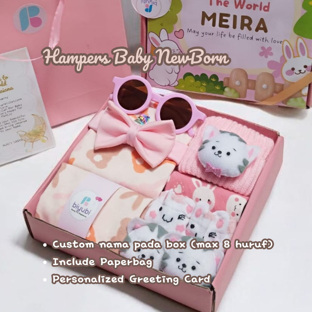 Jual BIYUBI- Hampers New Born Set Premium - Kado Bayi CUSTOM NAMA BAYI ...