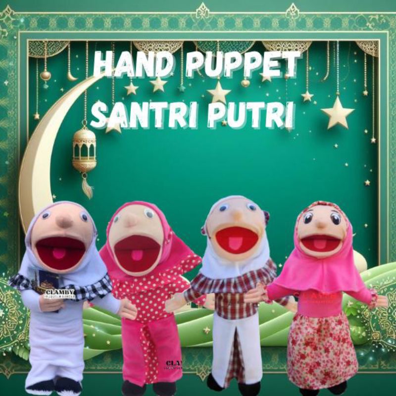 Jual Boneka Santri Perempuan / Boneka Dongeng Cablak/ Boneka Pentas ...