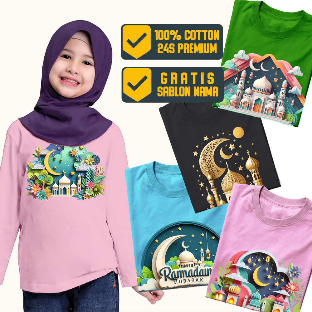 Jual Kaos tema Ramadhan gambar Masjid 3D | Shopee Indonesia