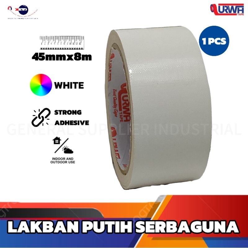 Jual LAKBAN PUTIH SERBAGUNA 45 x 12 Yard | ISOLASI PUTIH | LAKBAN PUTIH ...