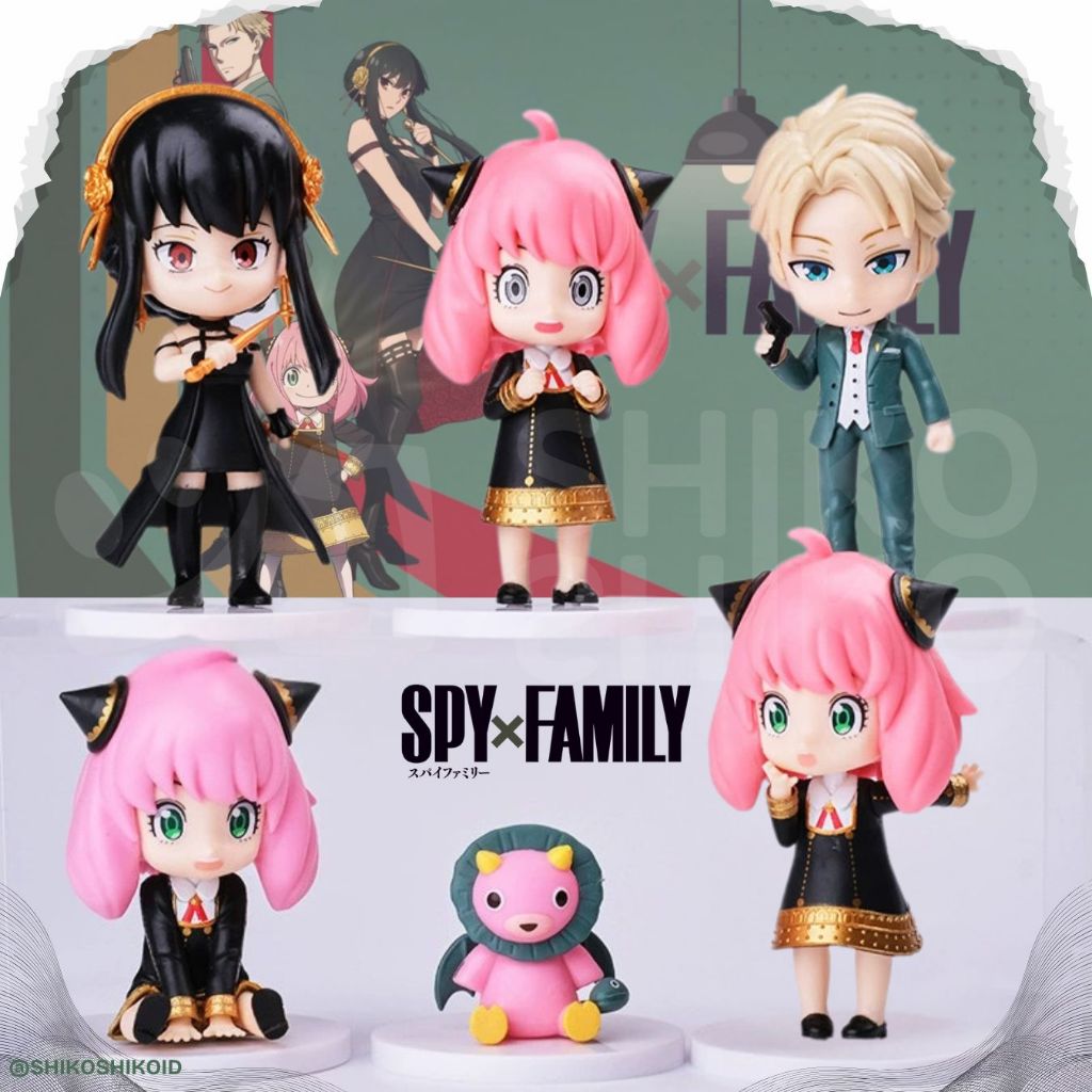 Jual FGCsxf Figure Chibi Spy x Family Action Figur Anya Yor Loid Forger ...