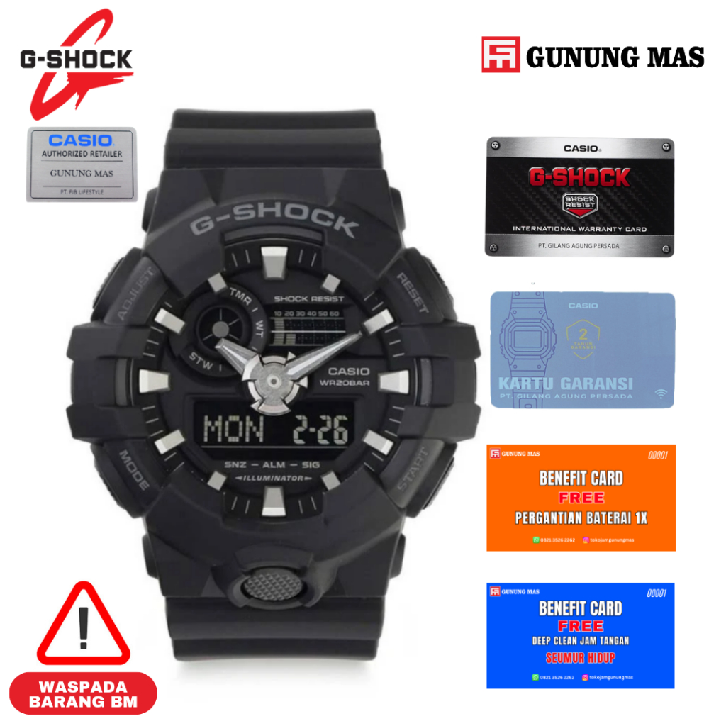 Jual CASIO G-SHOCK GA-700-1BDR Original 100% | Shopee Indonesia