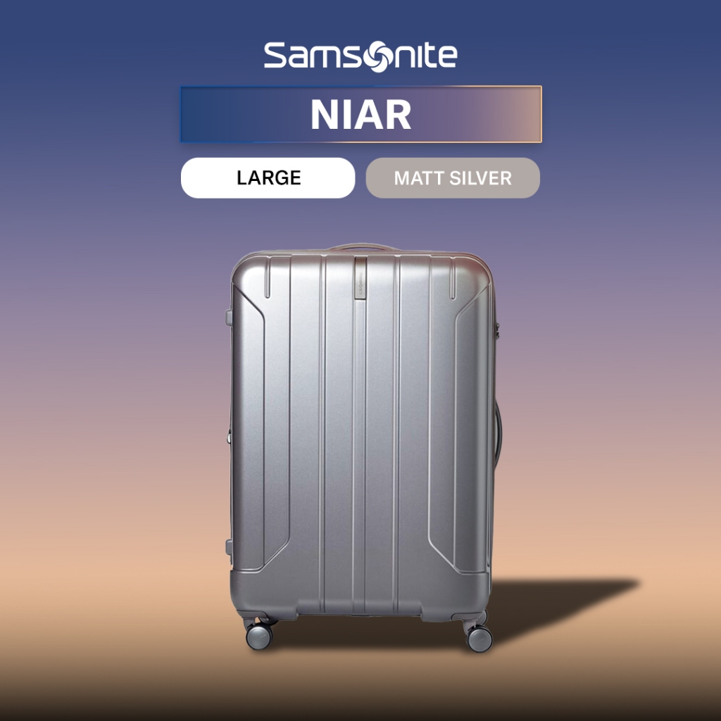 Jual Samsonite Koper Hardcase Niar Large 29 inch New Lock - Matt Silver ...