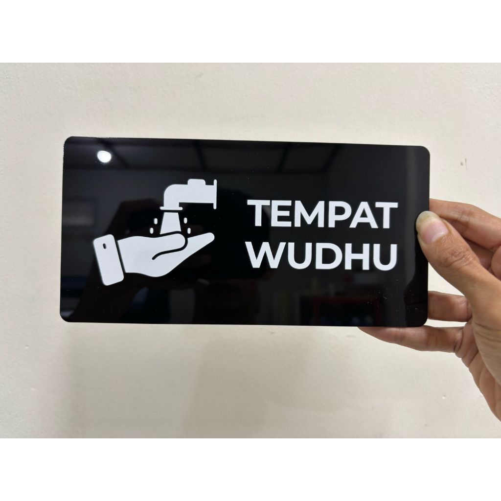 Jual Sign Board Toilet Tempat Wudhu | Papan Nama Akrilik Custom ...