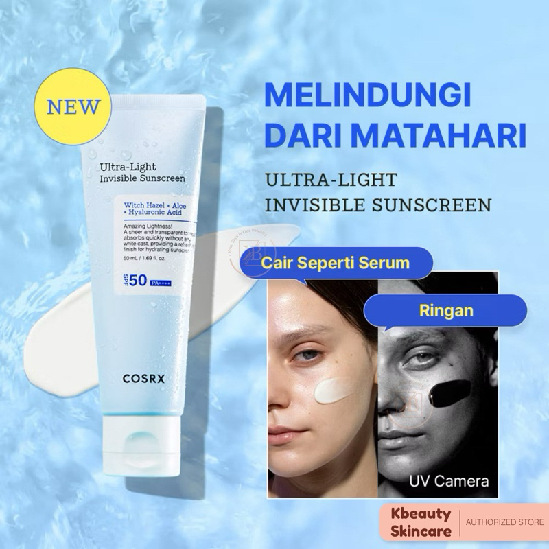 Jual COSRX Ultra-Light Invisible Sunscreen SPF 50 PA++++, Size - 50ml | Shopee Indonesia