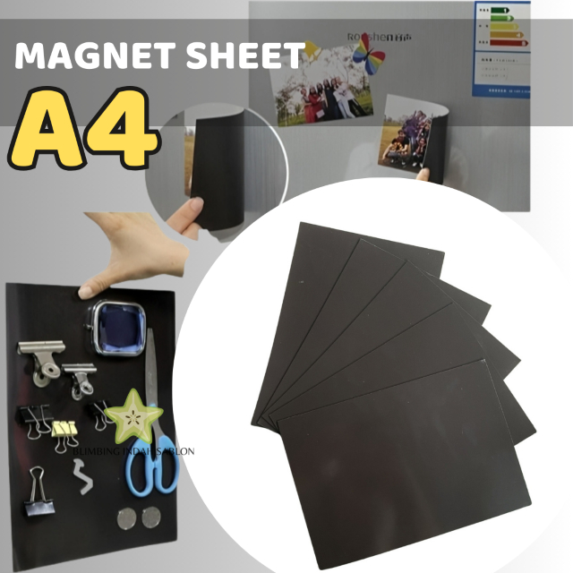 Jual Magnet Sheet Lembaran Ukuran A4 1mm Plain Magnetic Sheet Magnetic ...