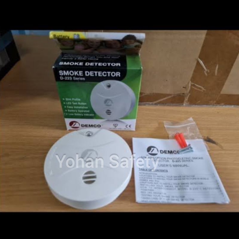 Jual Alarm Smoke Detector DEMCO D 223 Original / Smoke Detector Demco D ...