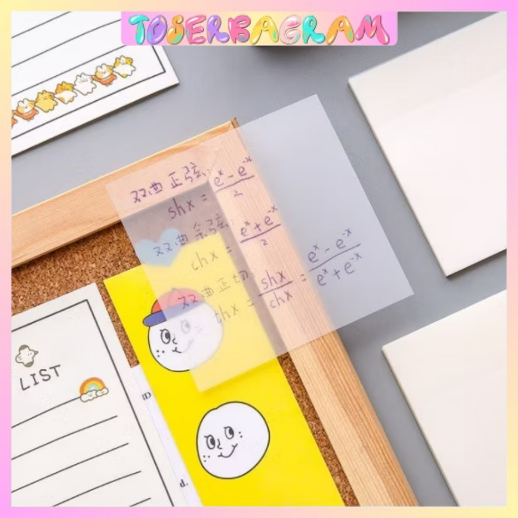 Jual Sticky Notes Transparant Notes Lembar Bening Sticky Notes Halus ...