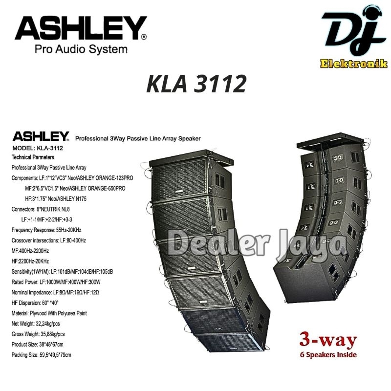 Jual Speaker Line Array Ashley KLA 3112 / KLA3112 - 12 inch | Shopee ...