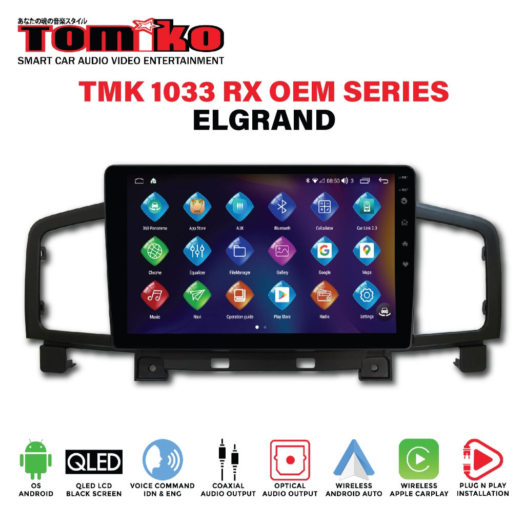 Jual Tomiko - headunit android tmk 1033 rx oem for Elgrand | Shopee Indonesia