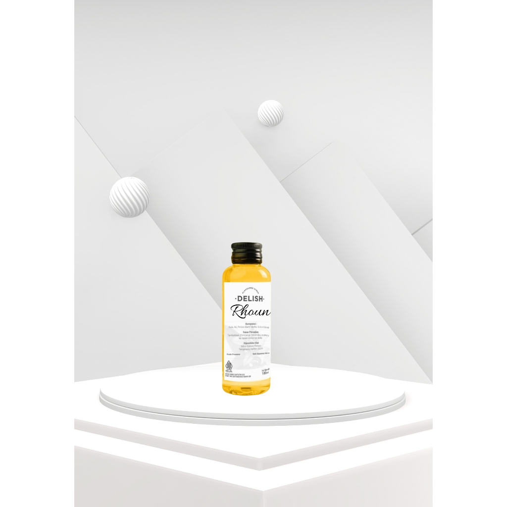 Jual Sample Delish Sirup rasa Rum Roun Rhoun Kismis 100ml Halal ...