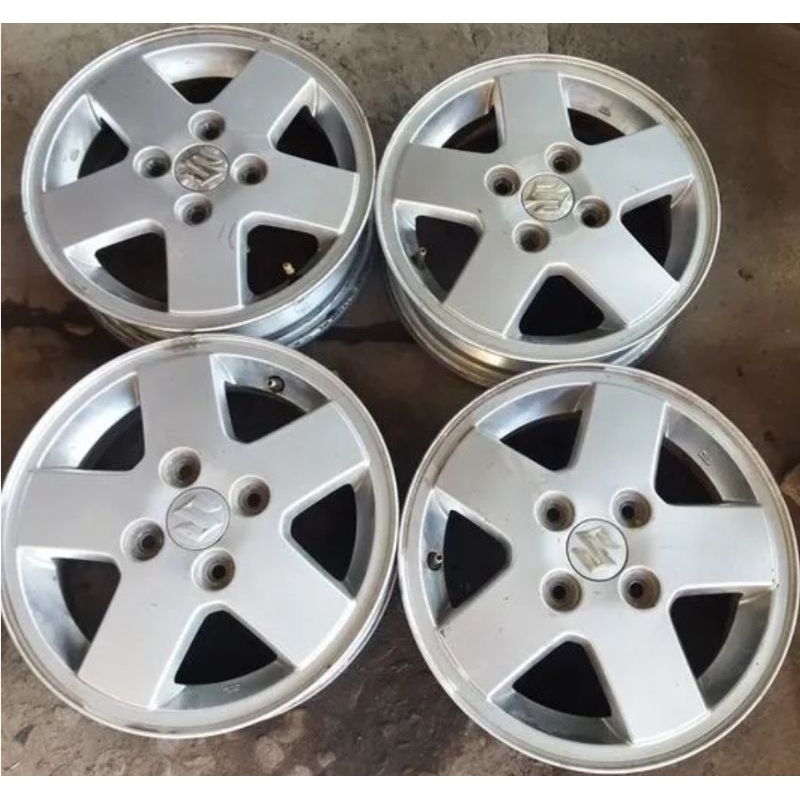 Jual 4 velg R13 pcd 100 ori suzuki karimun estilo kotak wagon classy ...