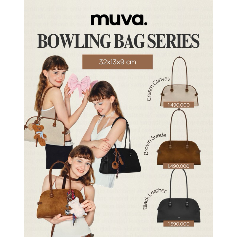 Jual [FAST PO] MUVA BOWLING BAG | muva original 100% tas wanita tas ...