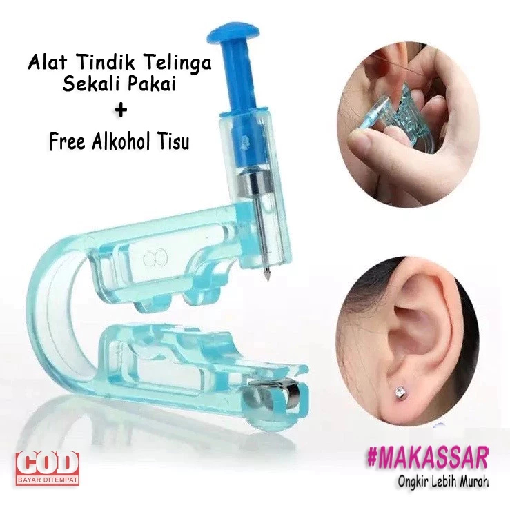 Jual Alat Tindik Telinga Ear Piercing Alat Pasang Anting Kuping Hidung ...