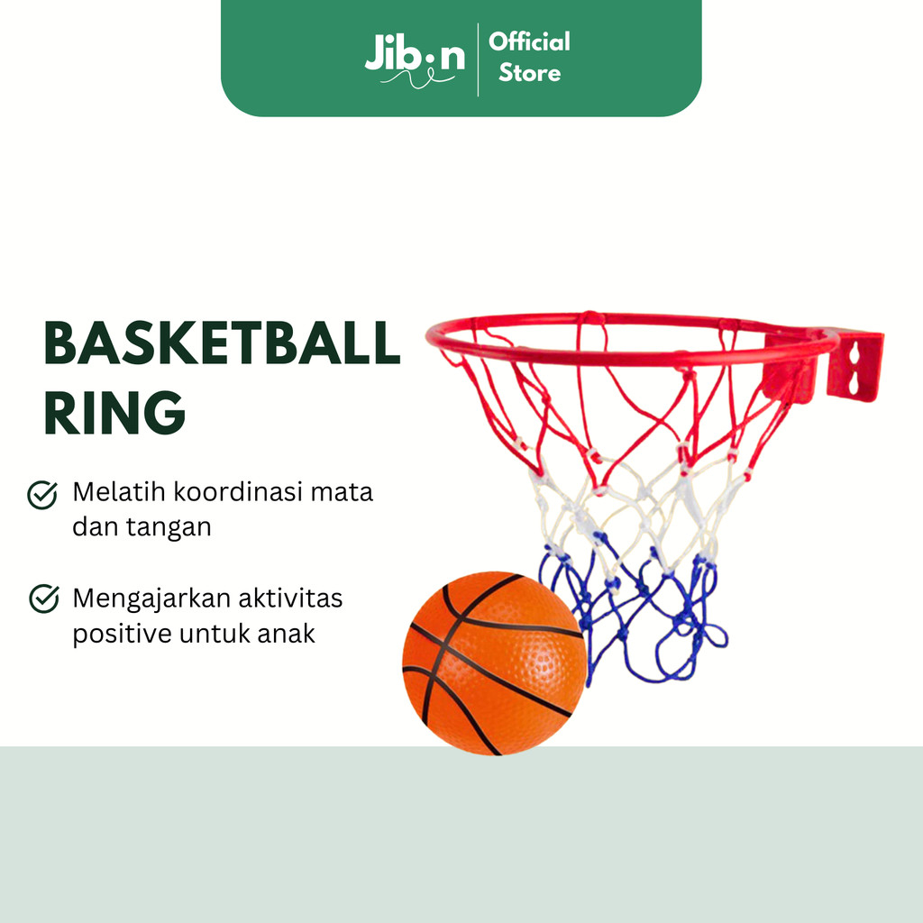 Jual [ JIBIN ] Ring Basket Ball Mainan Anak Keranjang Bola Basket Set ...