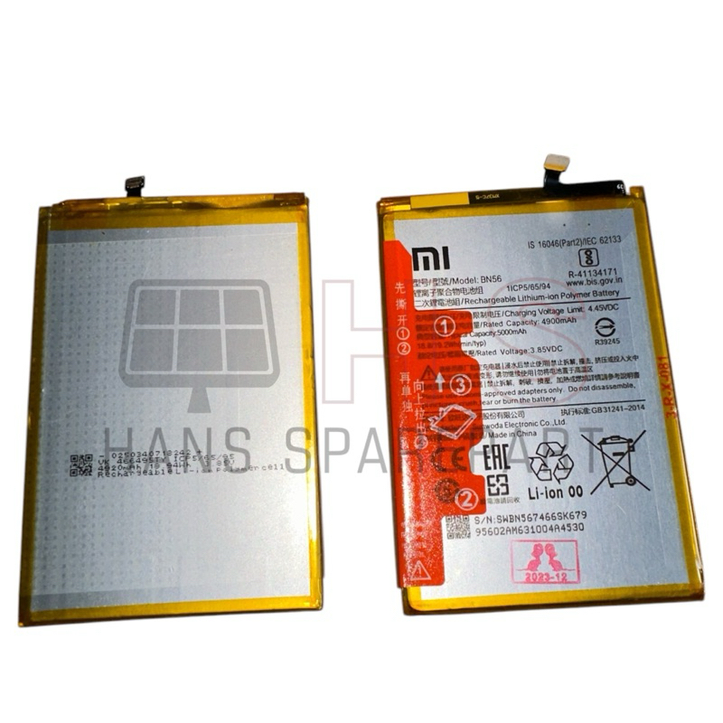 Jual BN56 BATERAI XIAOMI REDMI 9A / REDMI 9C - ORIGINAL | Shopee Indonesia