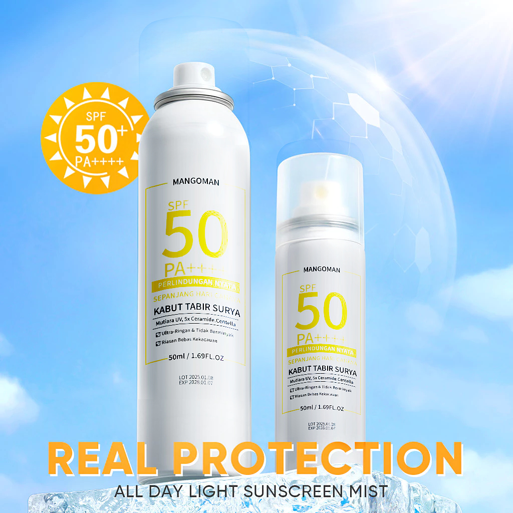 Jual Der.J - All Day Light Sunscreen Spray SPF50 PA++++ Sunscreen Mist Anti UV UVA UVB 50ml/Body ...