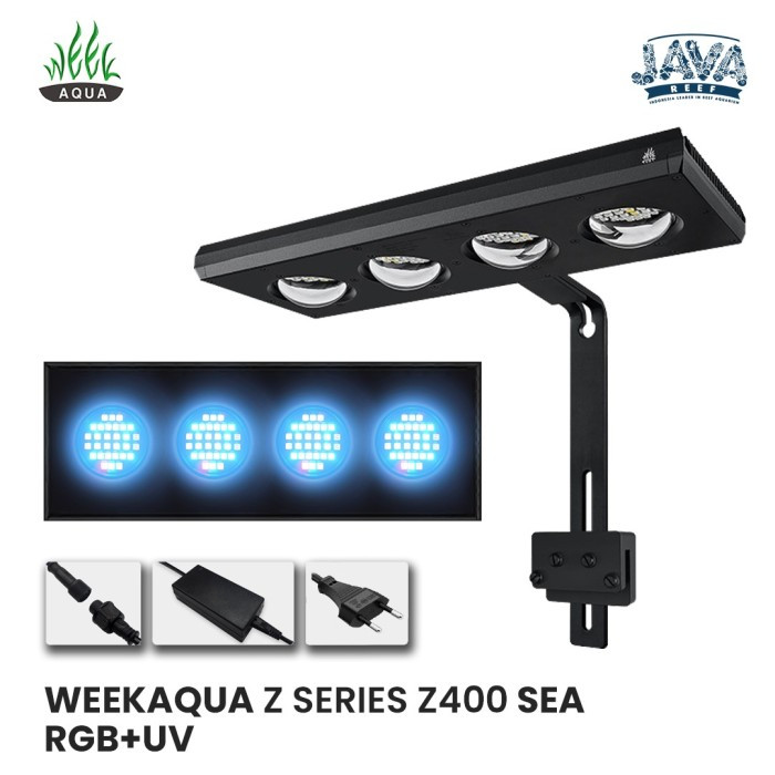 Jual Week Aqua Z400 Sea A Full Spectrum + UV Marine Aquarium Lightning ...