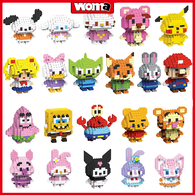 Jual [No box] Nano Blok Mainan Karakter Kartun Mainan Model Toys ...