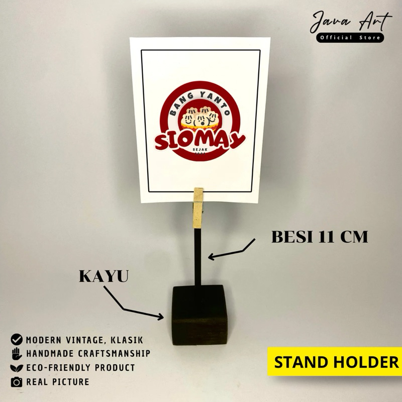 Jual PRODUK BARU! STAND HOLDER MINI UNTUK MENU FOTO UCAPAN GIFT KAYU ...