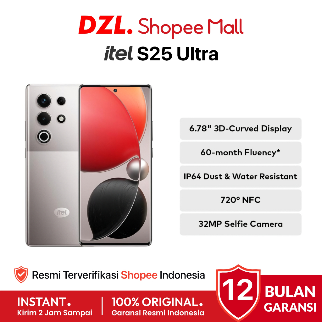 Jual DZL - HP ITEL S25 Ultra 8/256 8/128 GB NFC S25U Original Resmi Official Store Mall Ori ...