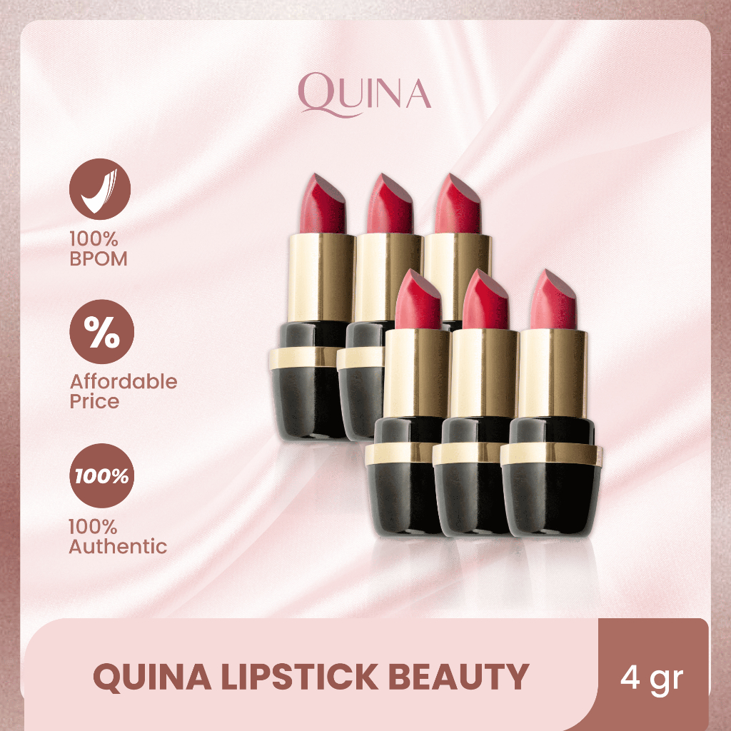 Jual Quina Lipstick Beauty/Lipstik Make Up Kosmetik | Shopee Indonesia