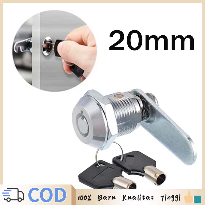 Jual Kunci Loker 16mm / 20mm Kunci Kabinet Kunci Camlock Kunci Camlock Huben Kunci Lemari ...
