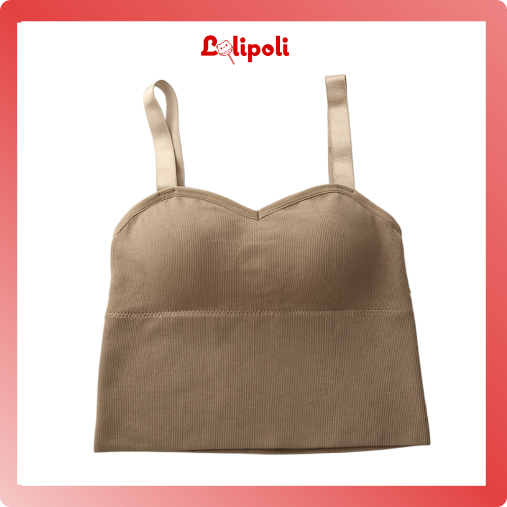 Jual Lolipoli TankTop Bra Fashion Pakaian Dalaman Wanita Tank Top BH Singlet Atasan Cewek Sexy ...