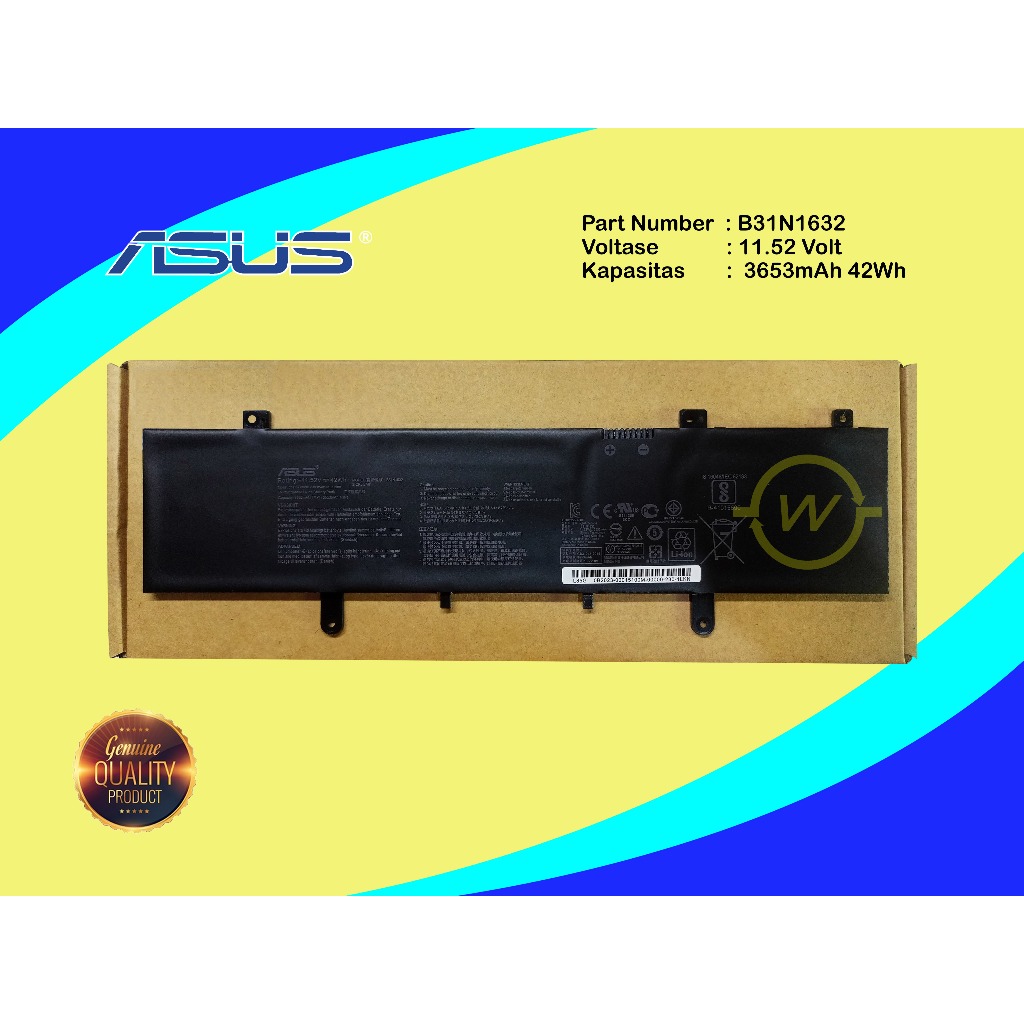 Jual Baterai Laptop Asus VivoBook 14 A405 A405U X405 X405UA X405UQ X405UR Series B31N1632 ...