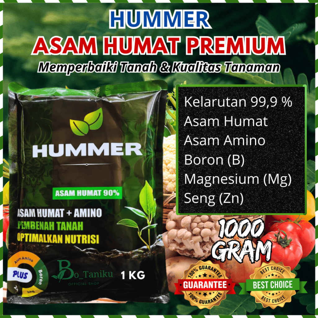 Jual HUMMER - Asam Humat 90% - Pupuk Organik Premium, Solusi Tanah & Tanaman Sehat! | Shopee ...
