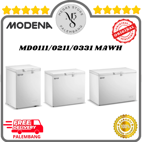 Jual Chest Freezer Modena 100L / 200L / 300L - MD0111MAWH / MD00211MAWH / MD0331MD MAWH Pembeku ...
