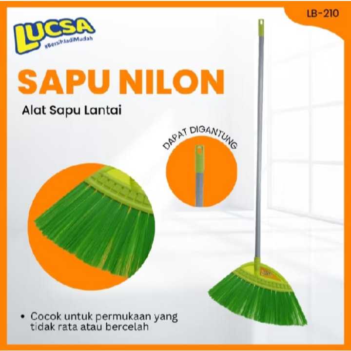 Jual Lucsa - Sapu Nilon Anti Rontok | Sapu Plastik Nylon Rumah Lantai ...