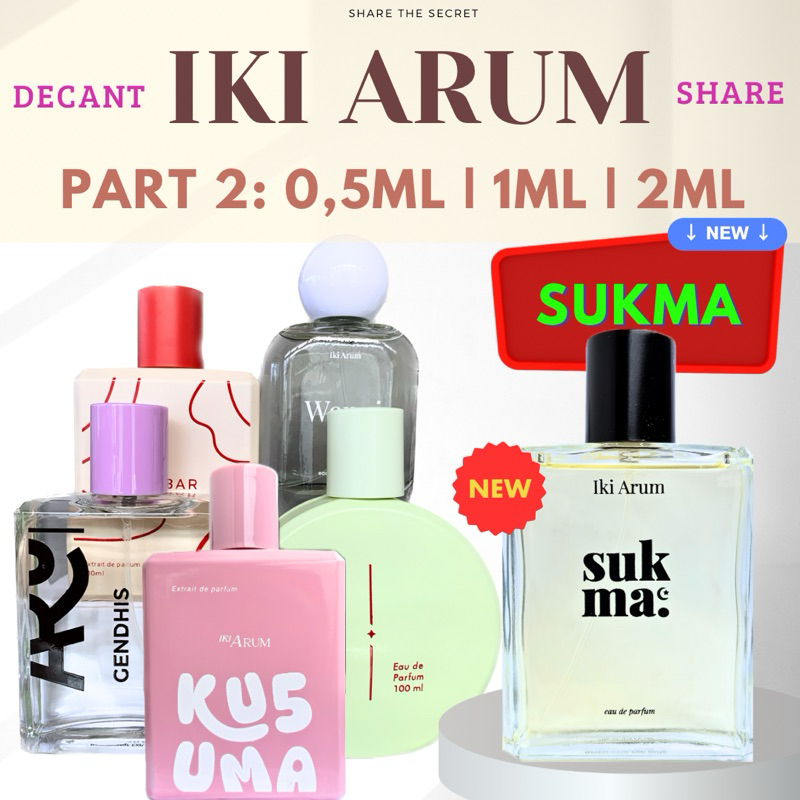 Jual FREE GIFT! Decant Share IKI ARUM 0,5ml 1ml 2ml SUKMA Kusuma Ambar ...