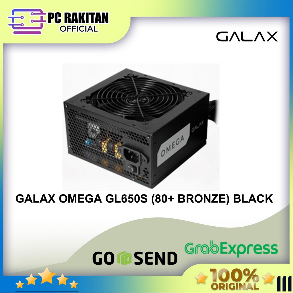 Jual GALAX PSU POWER SUPPLY OMEGA GL650S (80+ BRONZE) BLACK - GARANSI ...