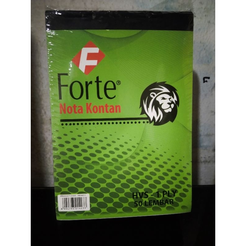 Jual nota kontan Forte hvs-1ply 50 lembar | Shopee Indonesia