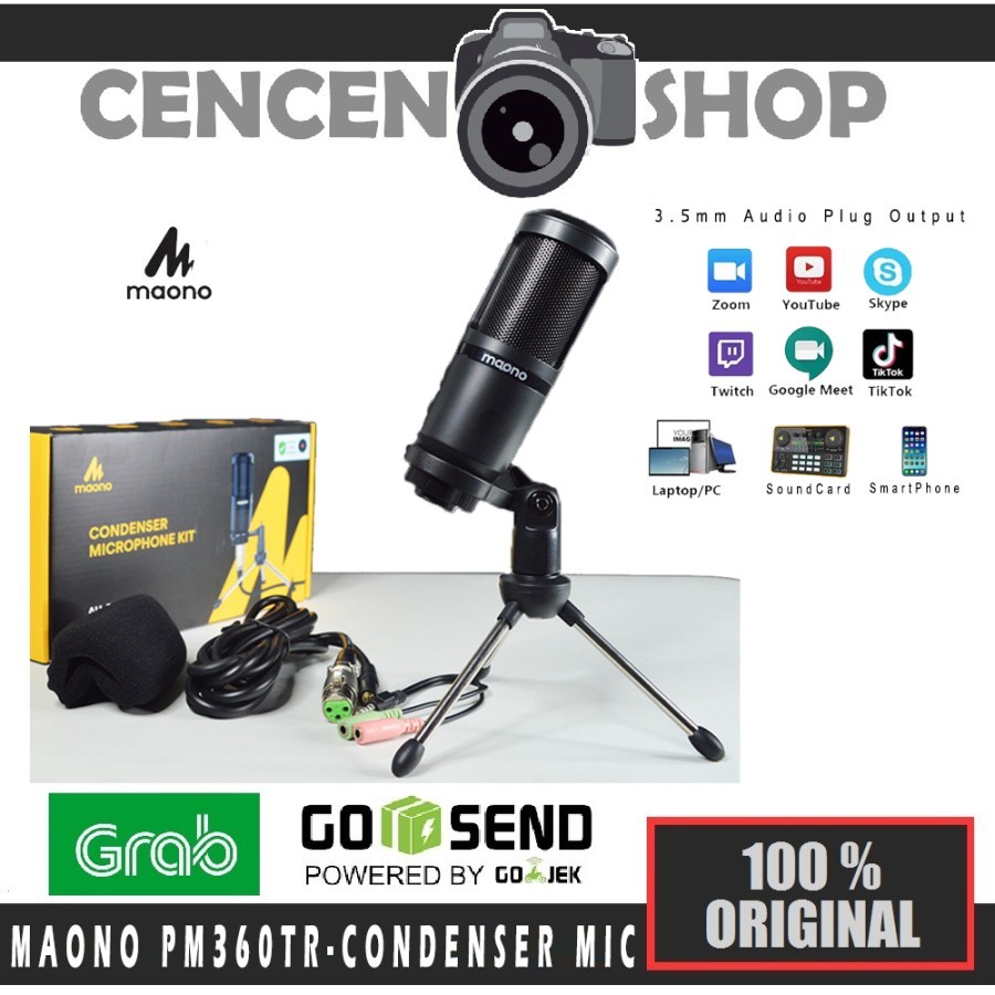 Jual Maono AU-PM360TR Microphone Condenser USB Podcast Garansi | Shopee Indonesia